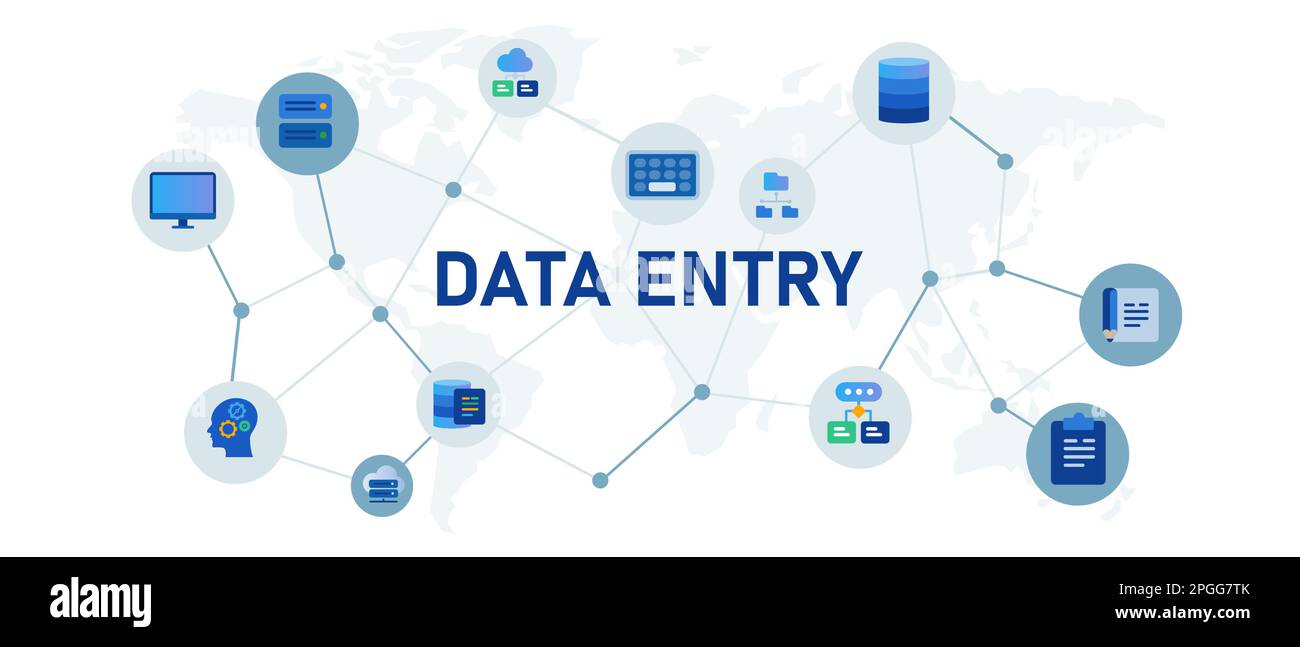 Data entry job input text into database keyboard icon Stock Vector ... Data entry job input text into database keyboard icon Stock Vector ...