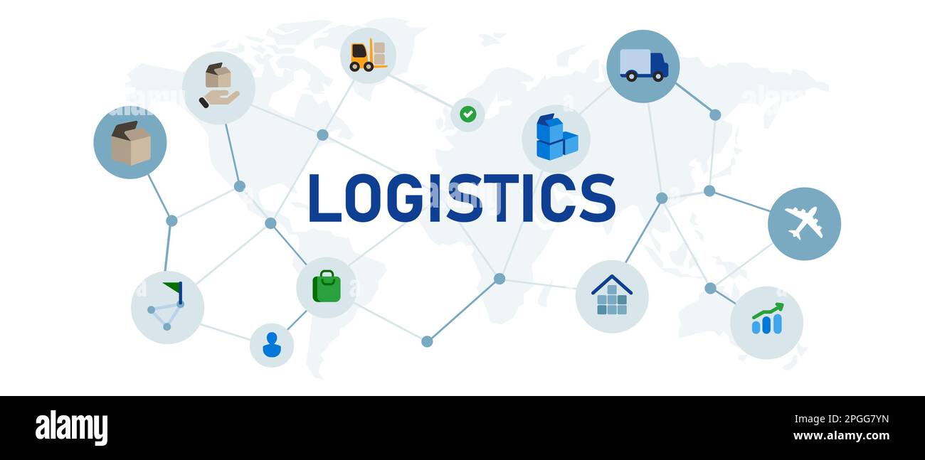 Logistics concept of delivery management system supply chain company ...