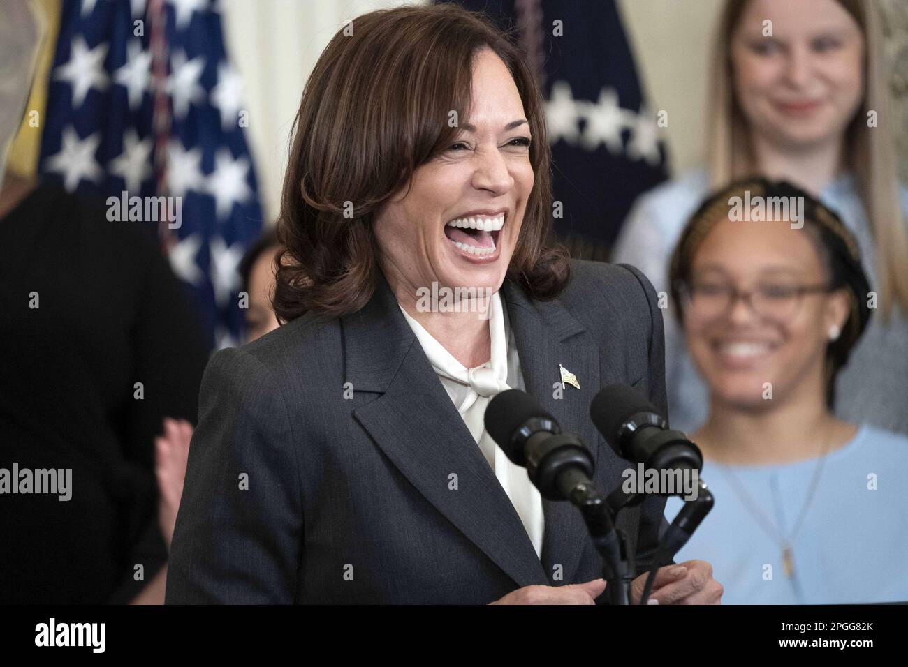 Washington, United States. 22nd Mar, 2020. Vice President Kamala Harris ...