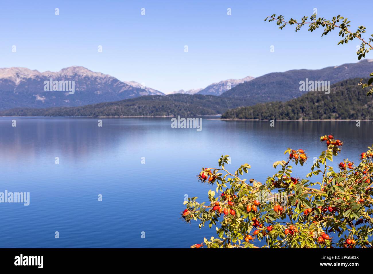 Driving the famous and idyllic road of the seven lakes from San Martin ...