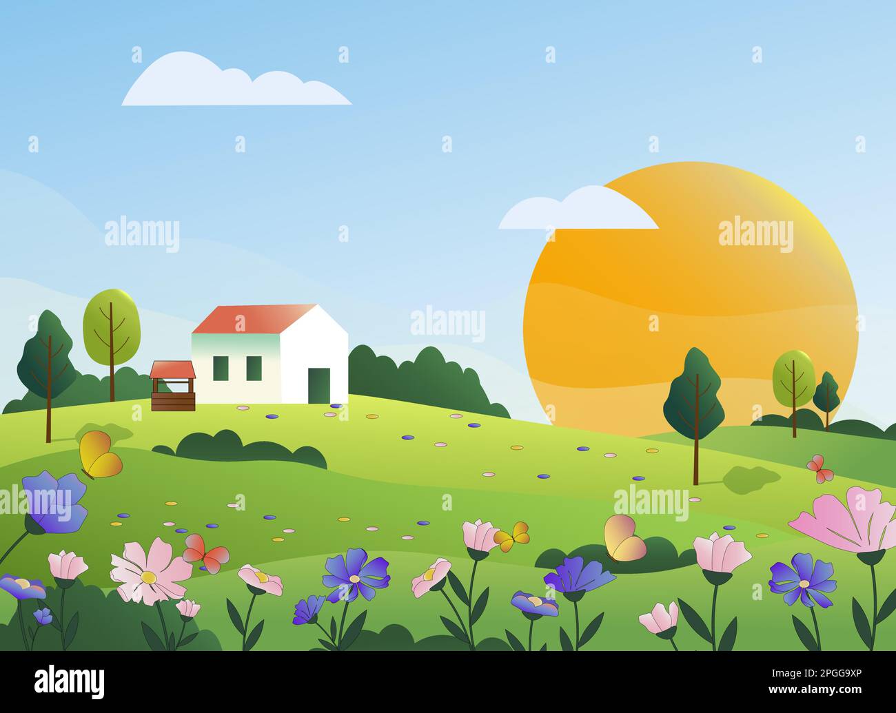 Get well flowers cartoon hi-res stock photography and images - Alamy