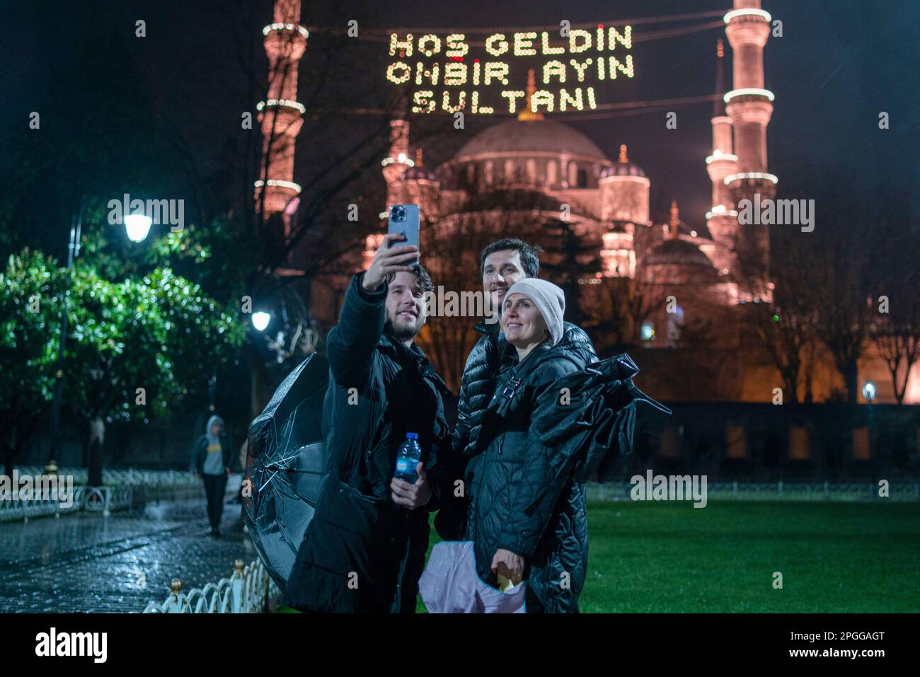 Istanbul, Istanbul, Turkey. 22nd Mar, 2023. People are taking selfies ...