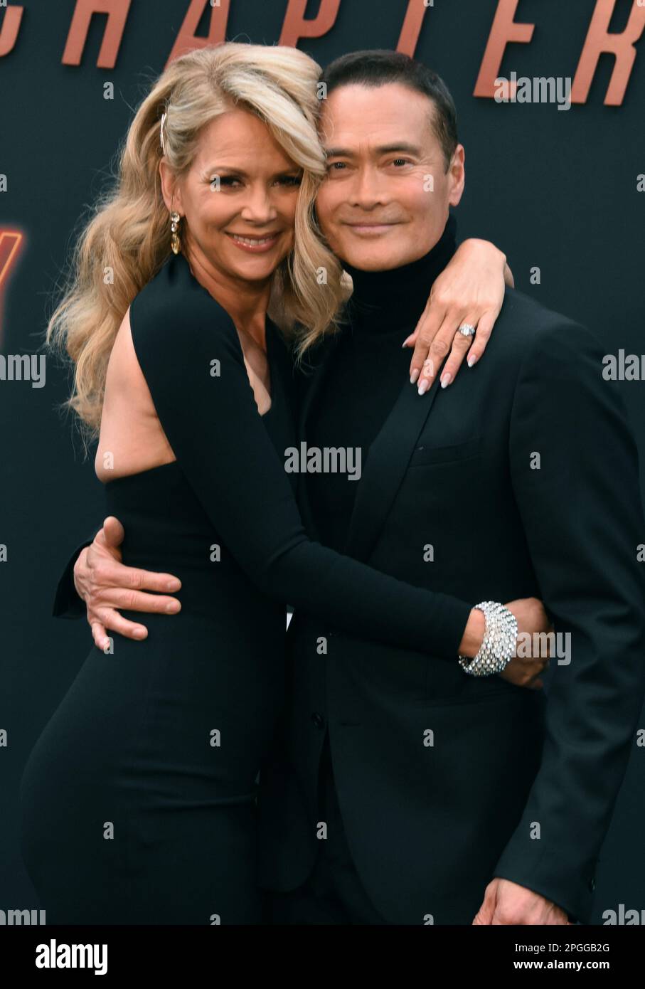 Hollywood, California, USA 20th March 2023 (L-R) Julie Condra and Actor ...