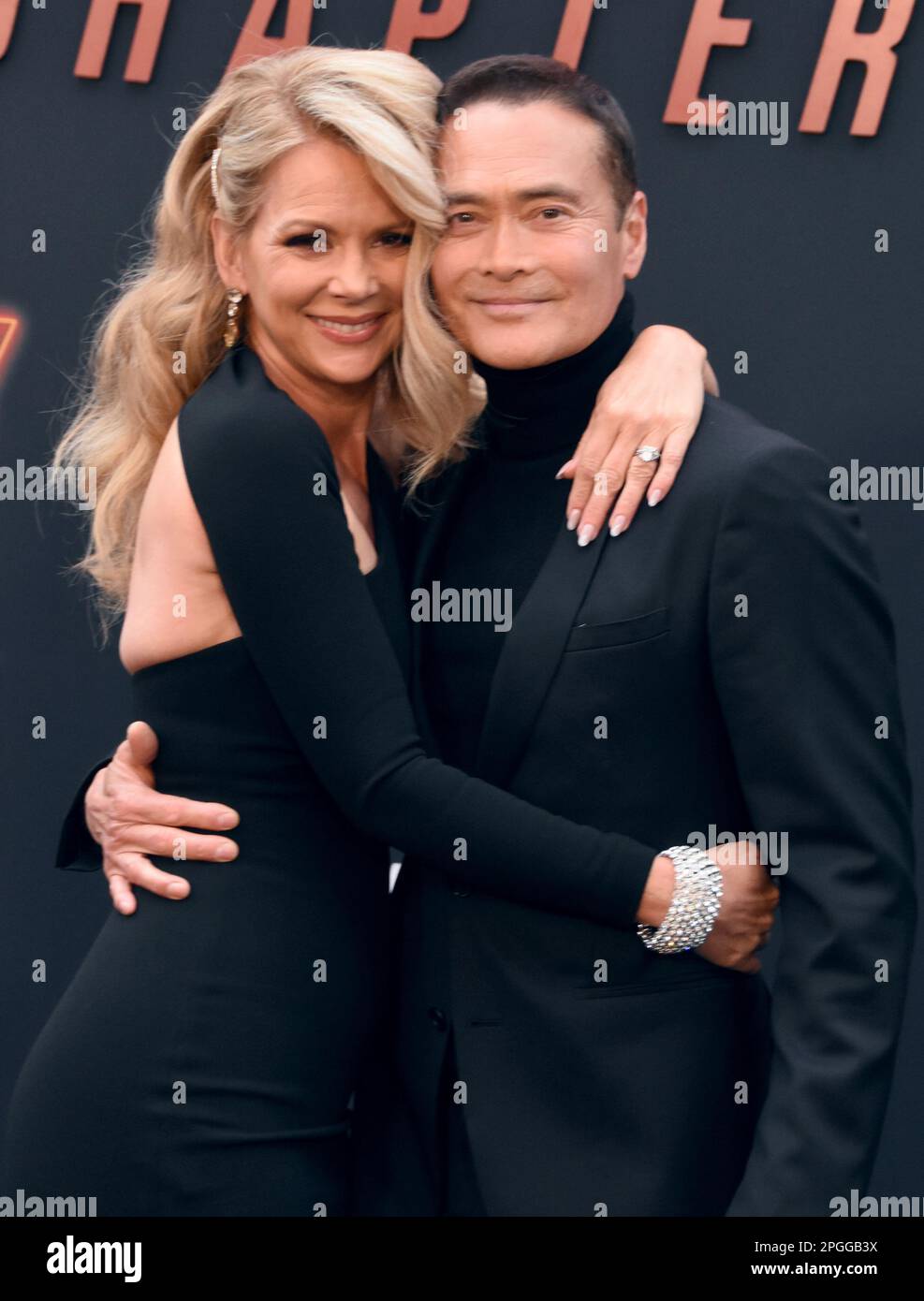 Hollywood, California, USA 20th March 2023 (L-R) Julie Condra and Actor ...