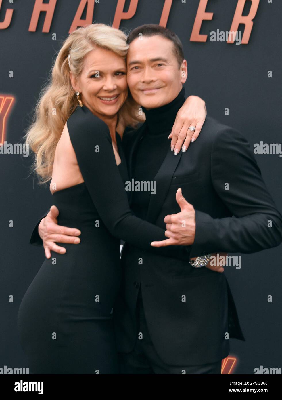 Hollywood, California, USA 20th March 2023 (L-R) Julie Condra and Actor ...