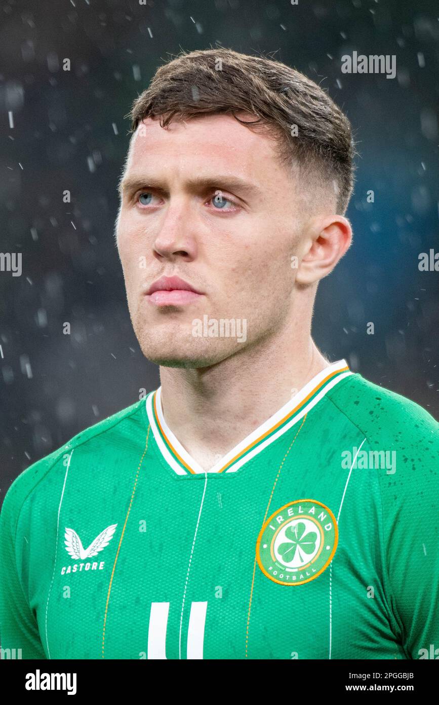 Dublin, Ireland. 22nd Mar, 2023. Dara O'Shea of Ireland during the ...