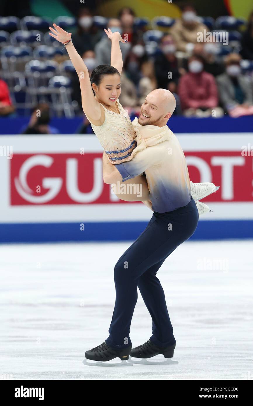 Saitama, Japan. 22nd Mar, 2023. Ellie Kam & Danny O'Shea (USA) Figure ...