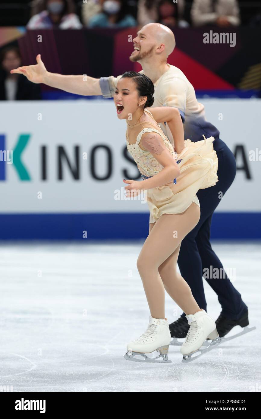 Saitama, Japan. 22nd Mar, 2023. Ellie Kam & Danny O'Shea (USA) Figure ...