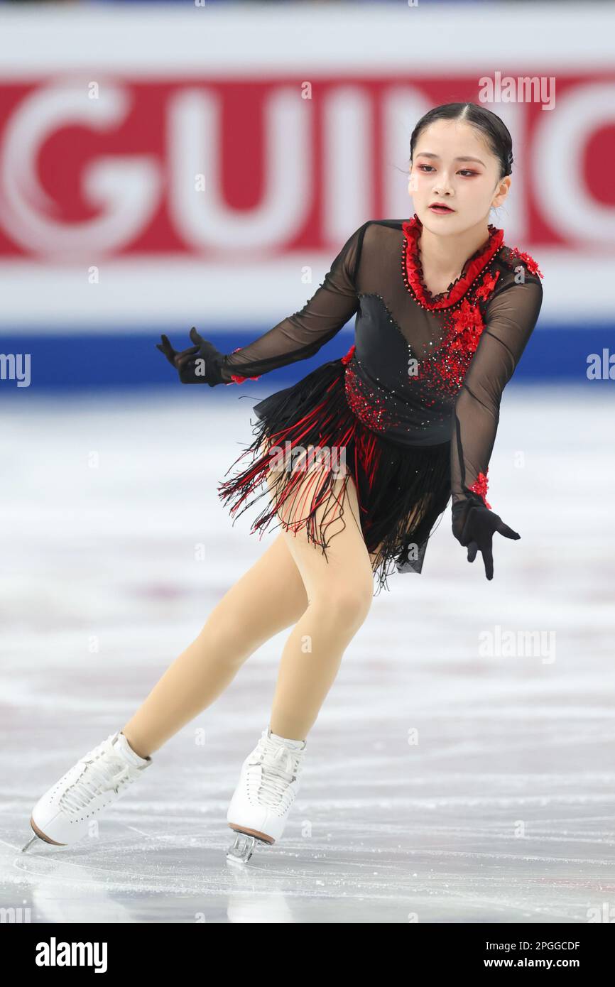 Saitama, Japan. 22nd Mar, 2023. Rinka Watanabe (JPN) Figure Skating : ISU World Figure Skating ...