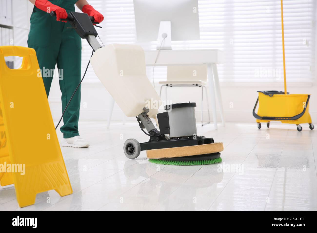 Professional office janitor worker hi-res stock photography and images ...