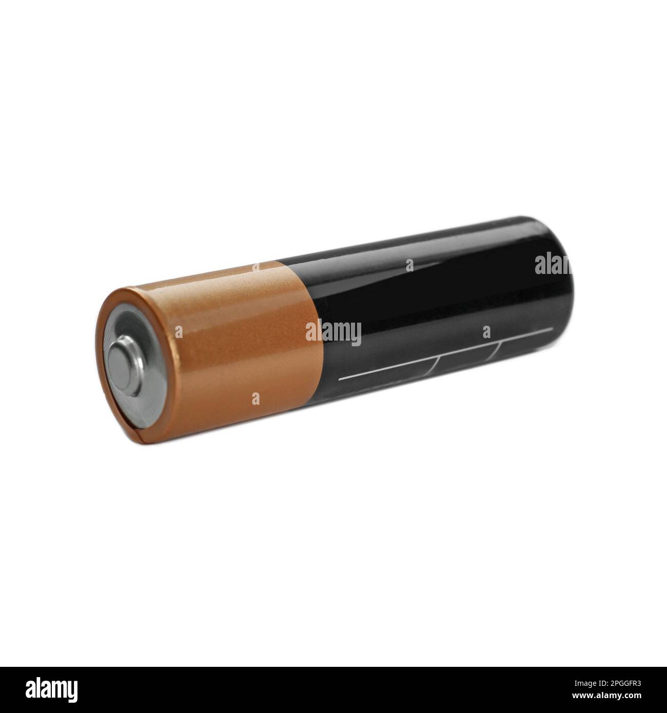 New AA battery isolated on white. Dry cell Stock Photo - Alamy