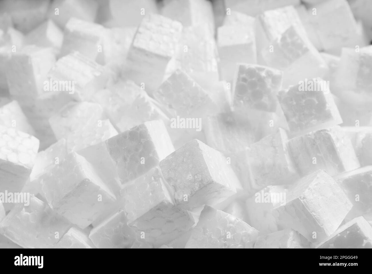 Pile of styrofoam cubes as background, closeup Stock Photo - Alamy