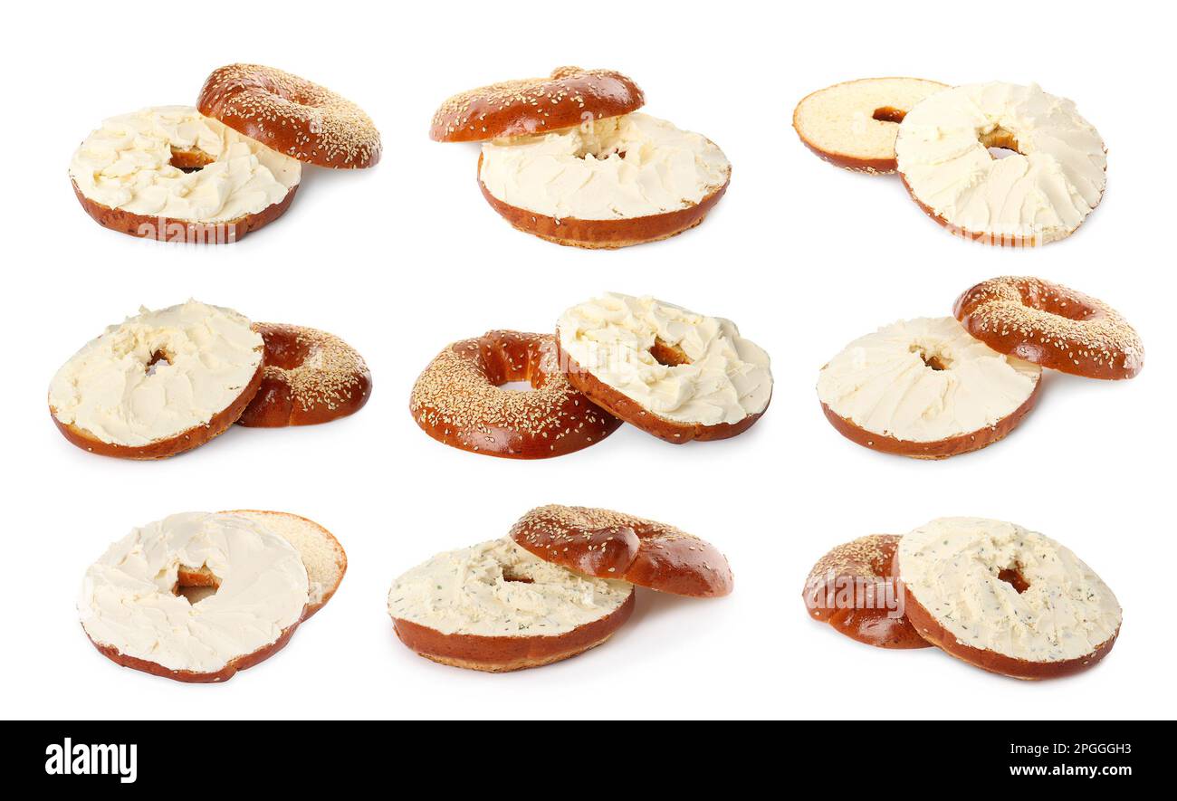 Set of bagels hi-res stock photography and images - Alamy