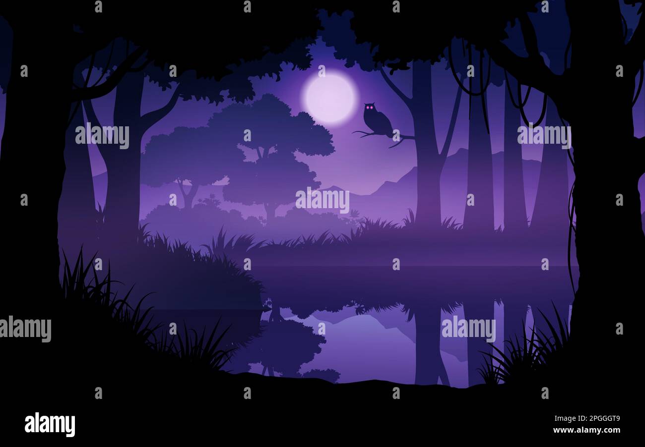 Amazing view beautiful nature in Stock Vector Images - Alamy