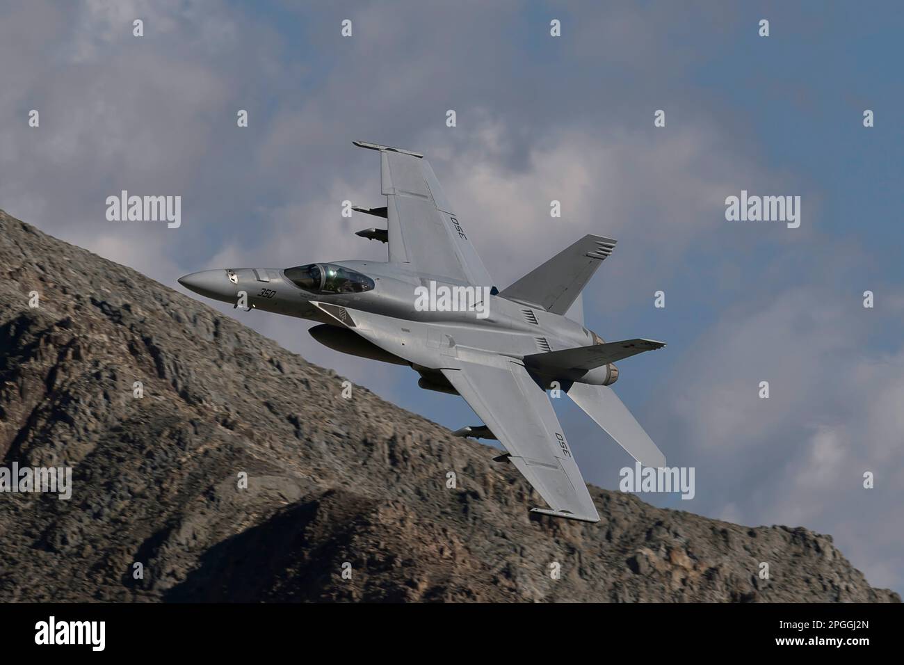 Lone Pine, CA - November 9, 2022: Navy F-18 Fighter Jet Flying Low ...