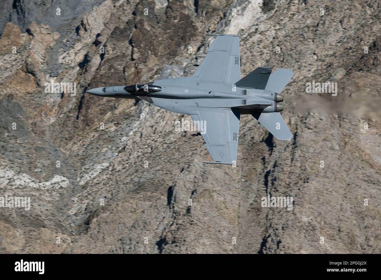 Lone Pine, CA - November 9, 2022: Navy F-18 Fighter Jet Flying Low ...