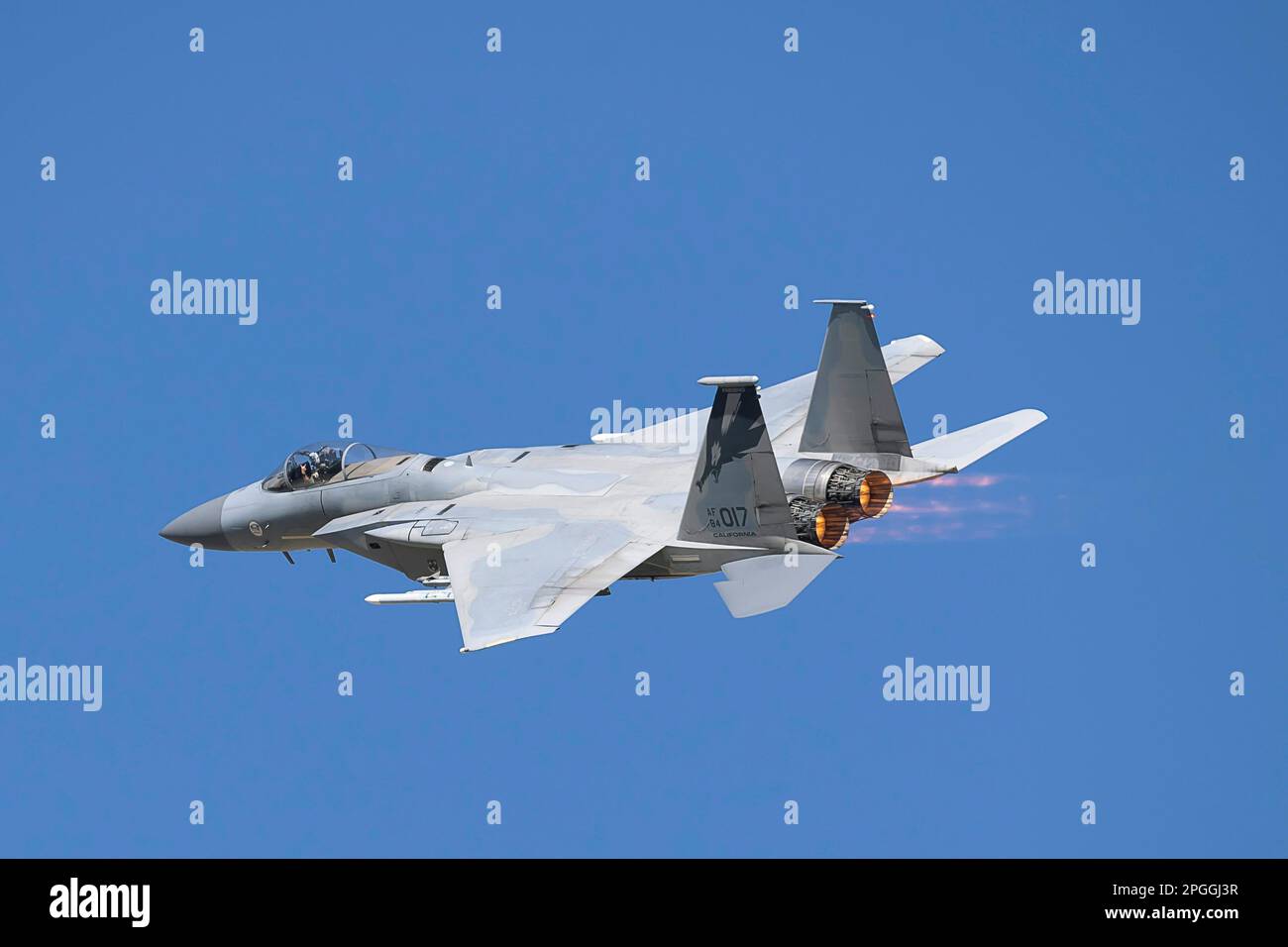 Lone Pine, CA - November 9, 2022: USAF F-15 Fighter Jet Flying Low ...