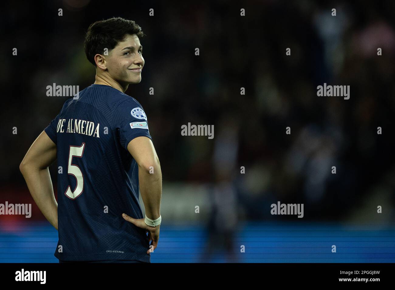 Paris, France. 22nd Mar, 2023. Elisa De Almeida of Paris Saint-Germain ...