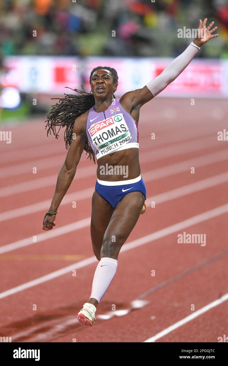 Jahisha Thomas (Great Britain). Long Jump women. European Championships ...