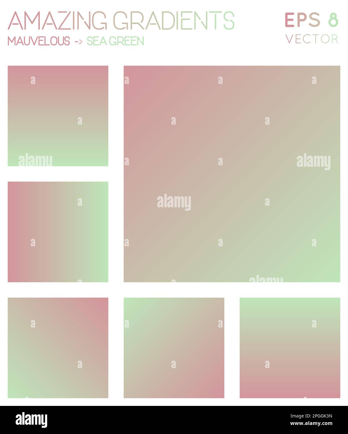 Colorful gradients in mauve and sea green color tones. Actual gradient ...