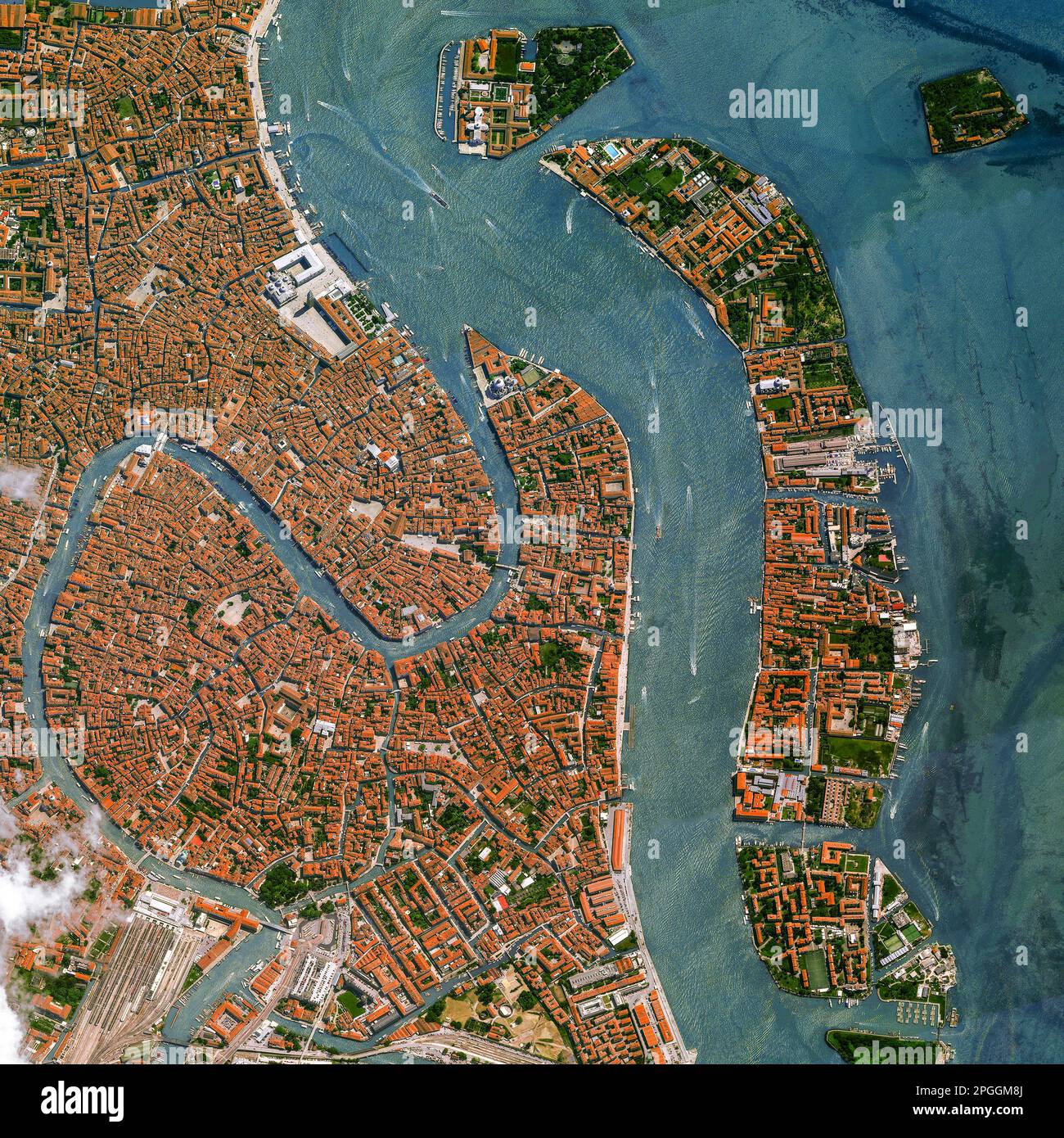 Venice, Italy, satellite image Stock Photo - Alamy