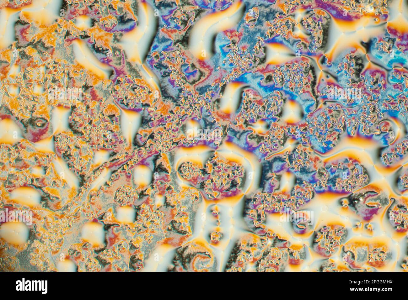 Liquid crystal, light micrograph Stock Photo - Alamy