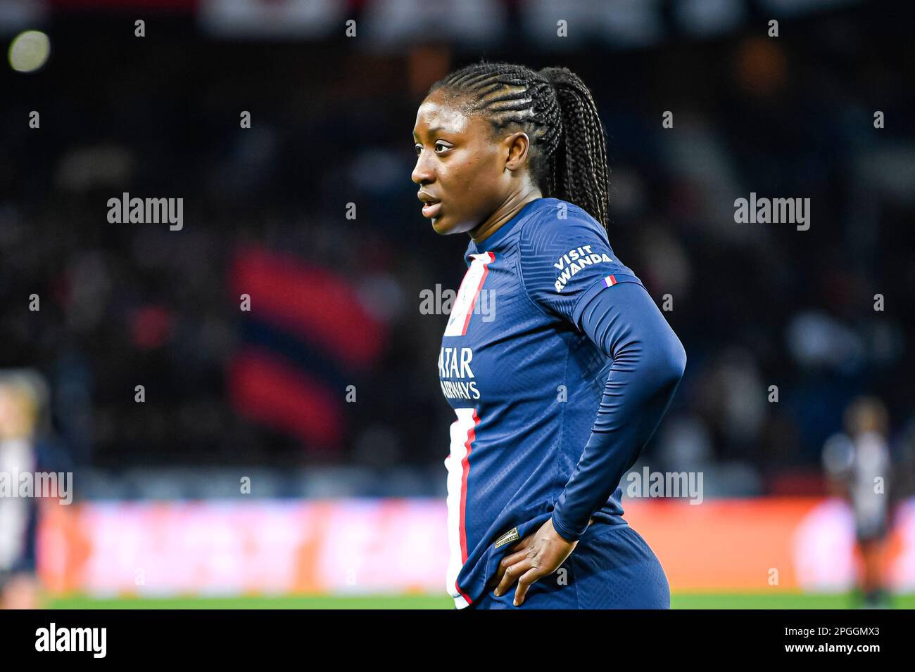 Paris, France. 22nd Mar, 2023. Kadidiatou Diani during the UEFA Women's ...