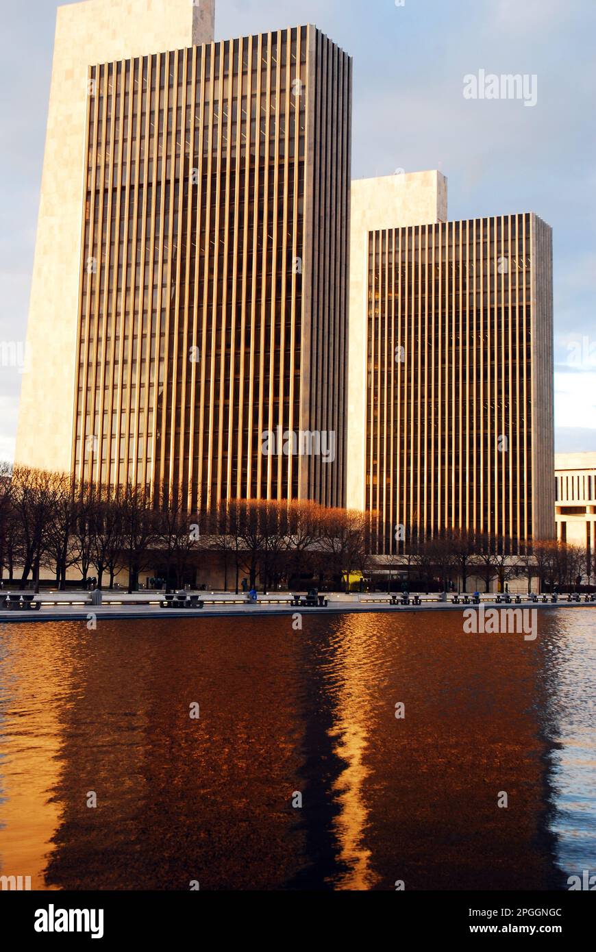 The office buildings of the New York State Capitol complex in Albany ...