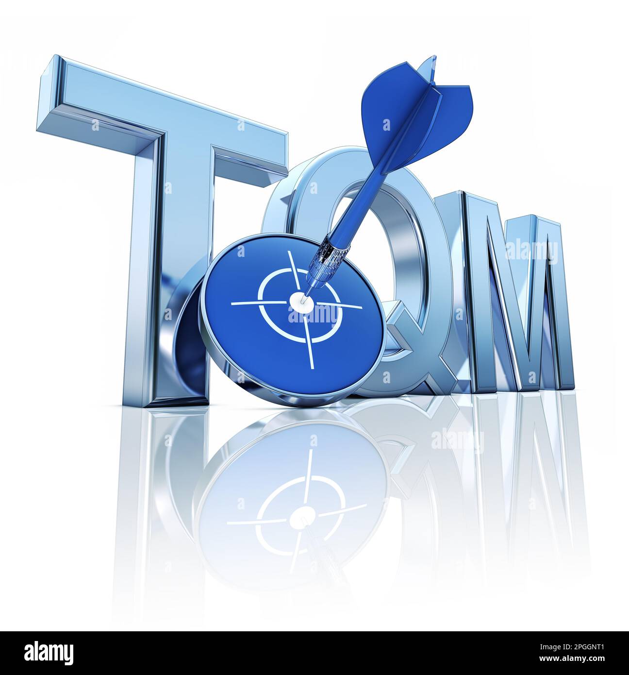 3D rendering of a TOTAL QUALITY MANAGEMENT icon Stock Photo - Alamy