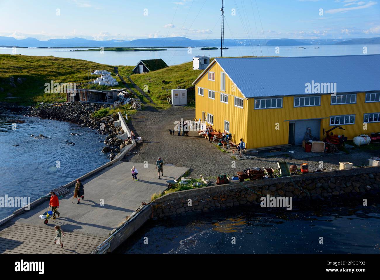 Harbour, Flatey Island, Breidafjoerdur, Iceland Stock Photo - Alamy