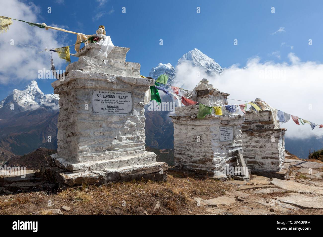 Everest Base Camp Trek/Nepal - October 19, 2015: Hillary View Point in ...