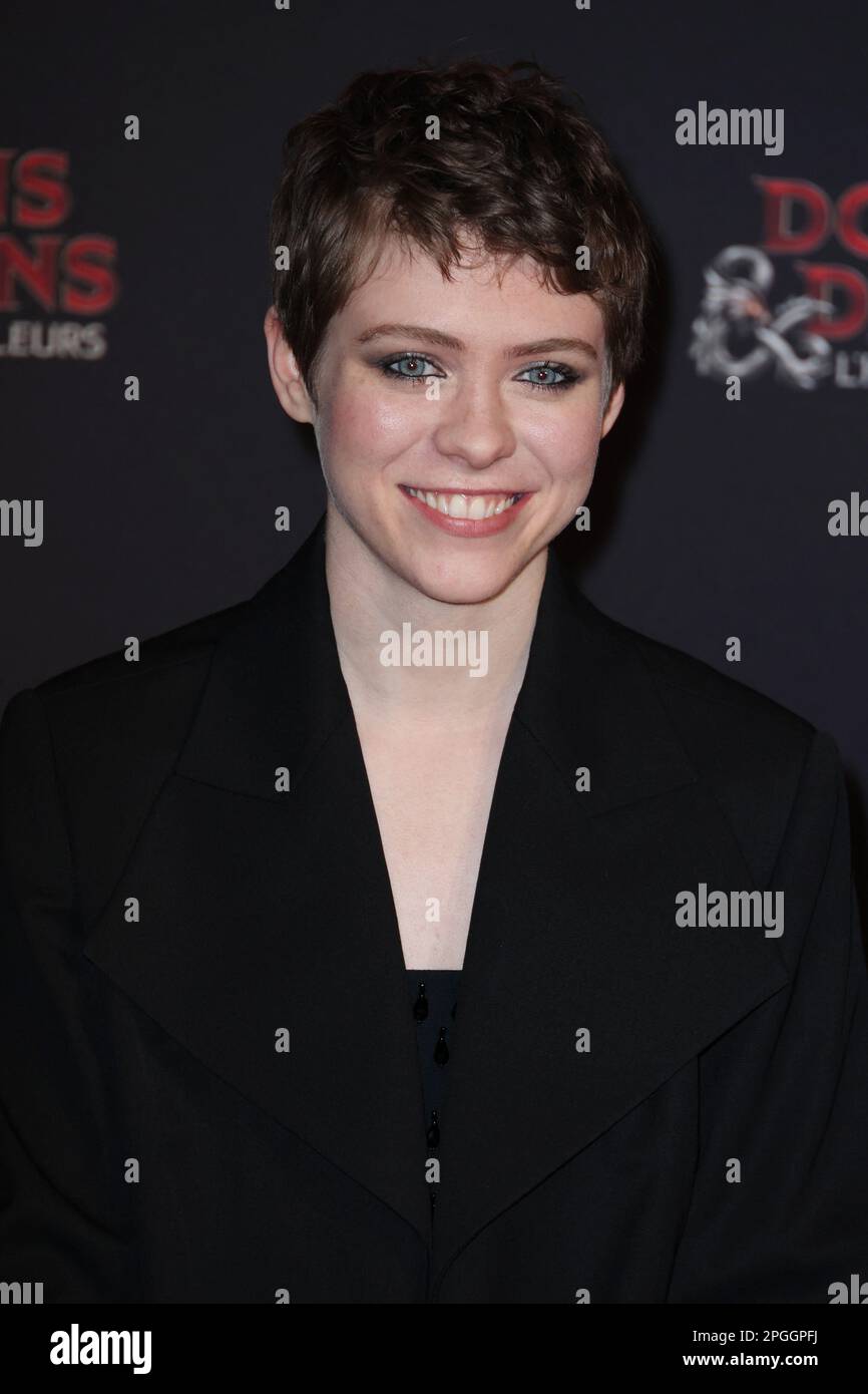 Paris, France. 22nd March, 2023. Sophia Lillis attends Dungeons & Dragons Premiere held at Grand ...