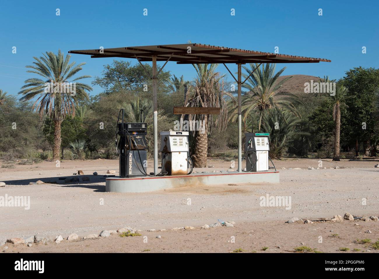 Petrol station, Sesfontein, Namibia Stock Photo - Alamy