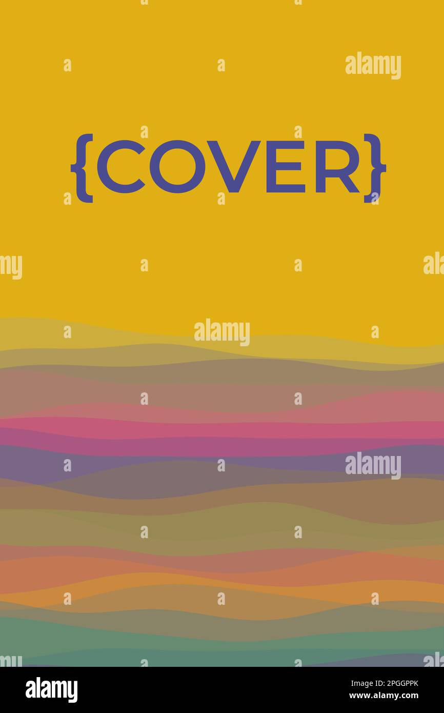 Cover page template. Page template with soft curves in bold colors. Can ...