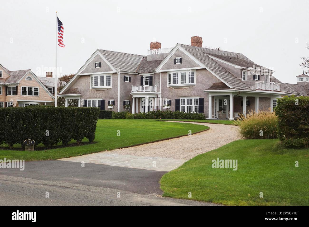 Residence, coastal architecture, Cape Cod, Massachusetts, USA Stock ...