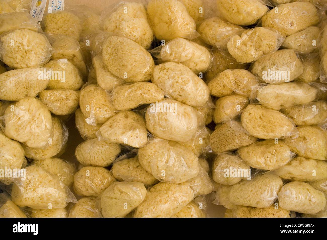 Sea sponges for sale on the Greek island of Crete Stock Photo - Alamy