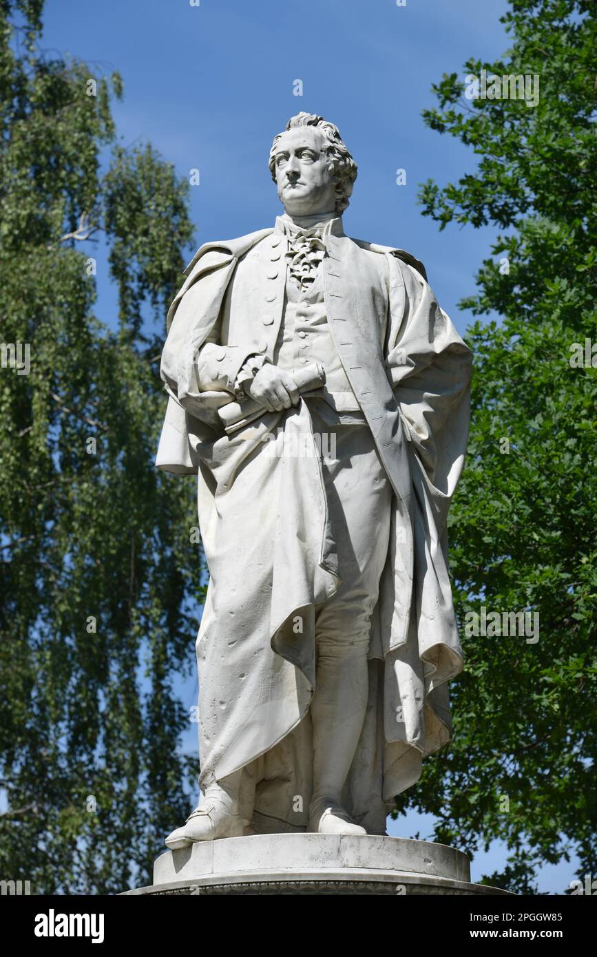 Monument, Johann Wolfgang von Goethe, Tiergarten, Mitte, Berlin ...