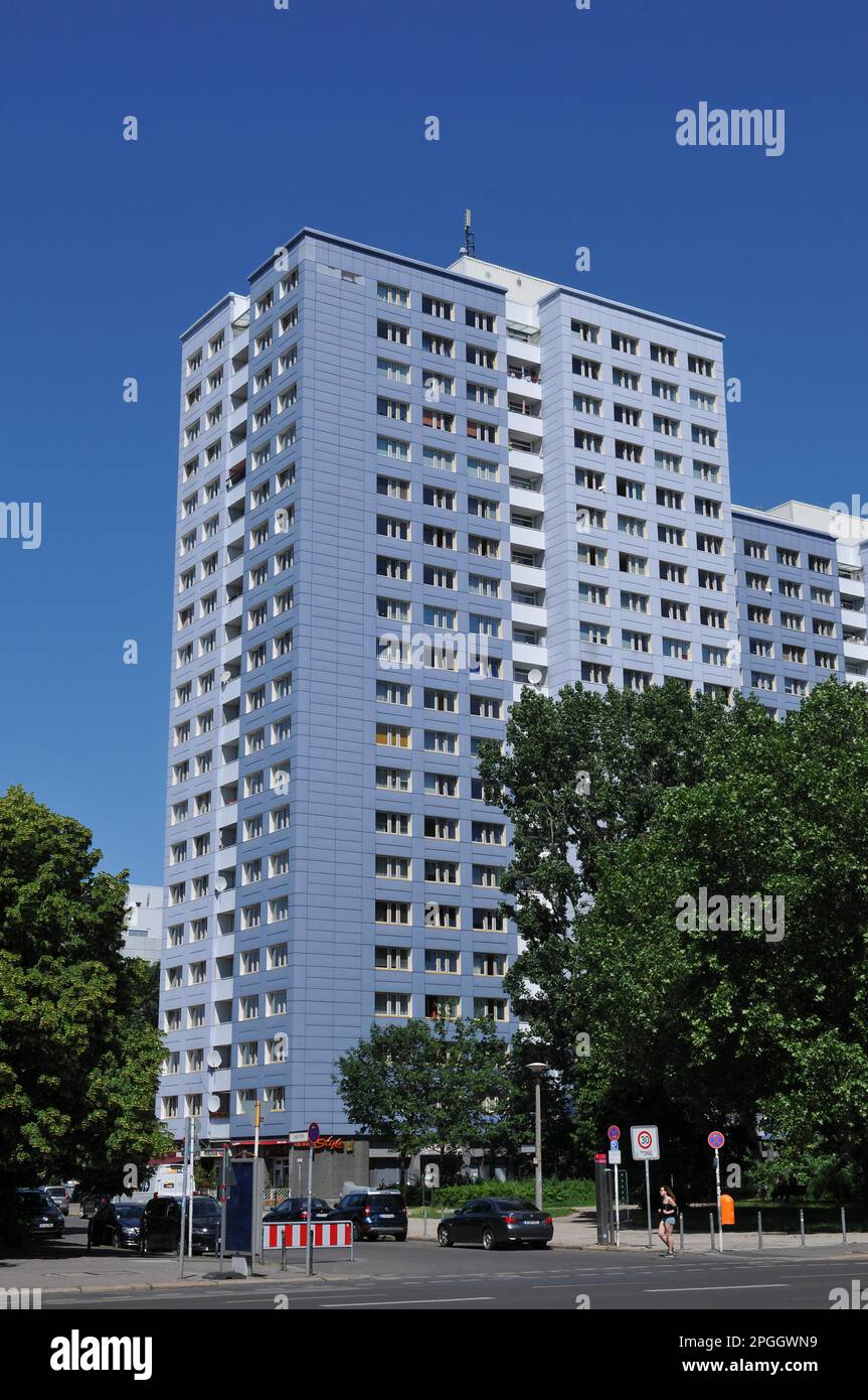 High-rise residential building, Strasse der Pariser Kommune ...