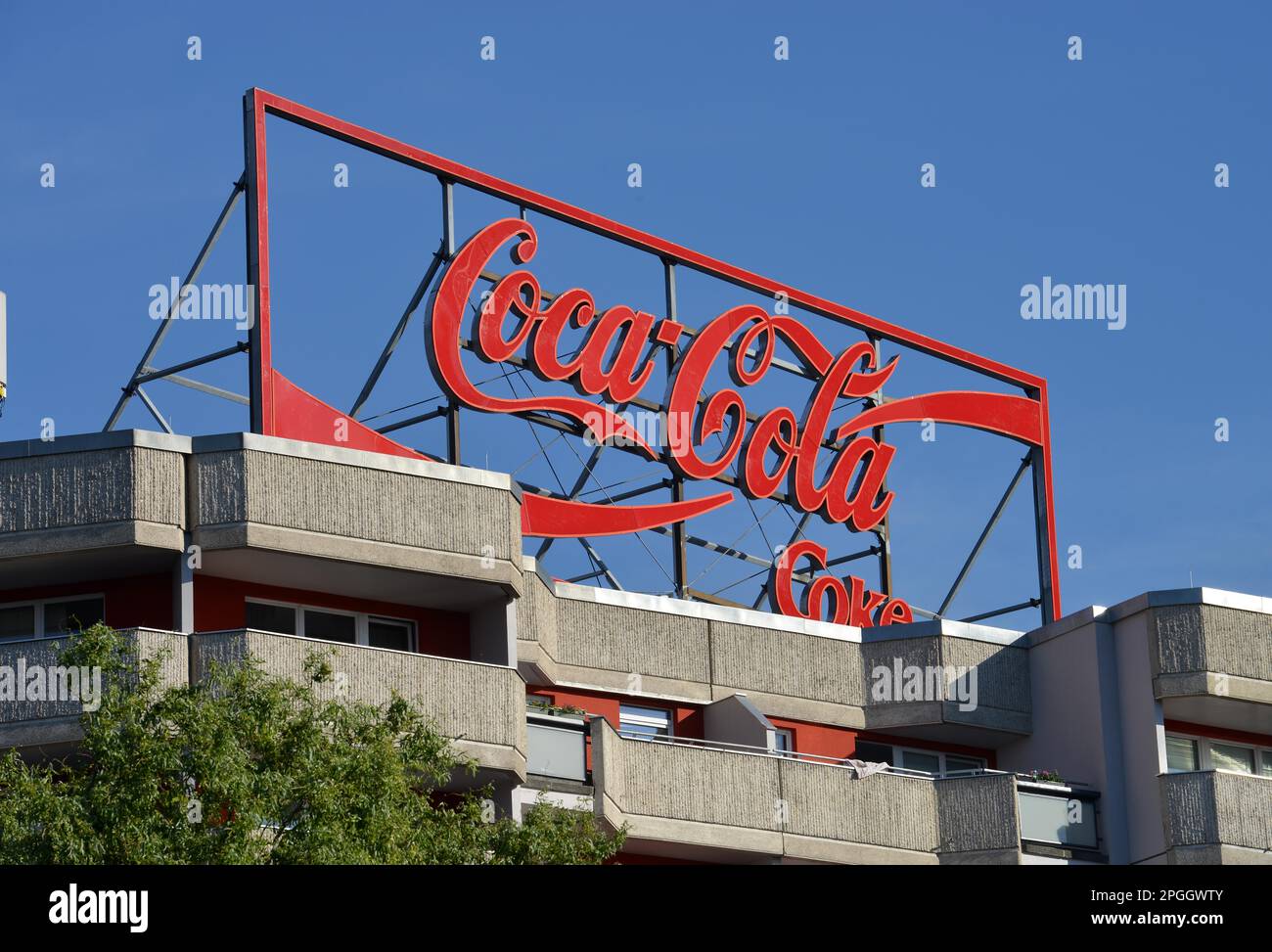 Coca Cola, advertising, Leipziger Strasse, Mitte, Berlin, Germany Stock ...