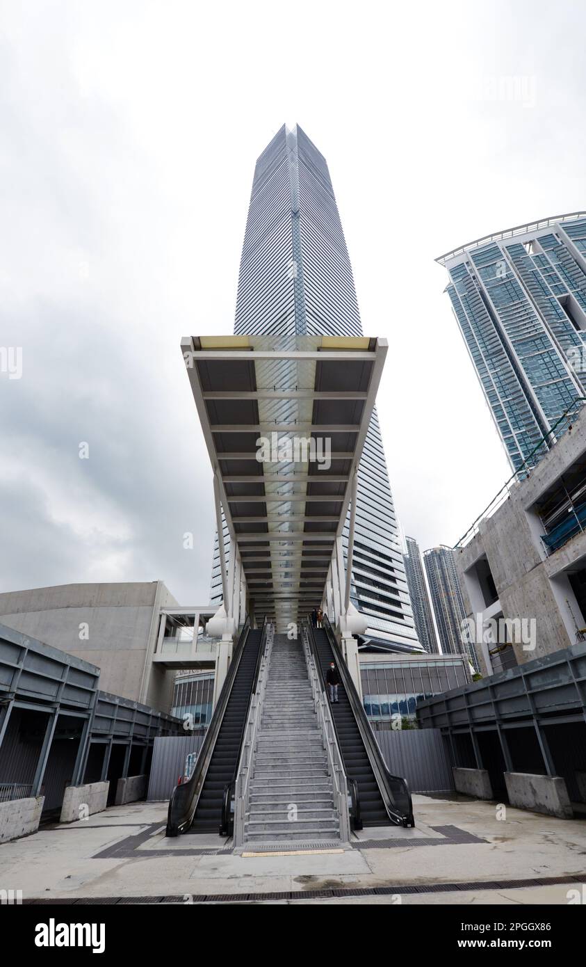 The iconic ICC tower in West Kowloon, Hong Kong Stock Photo - Alamy