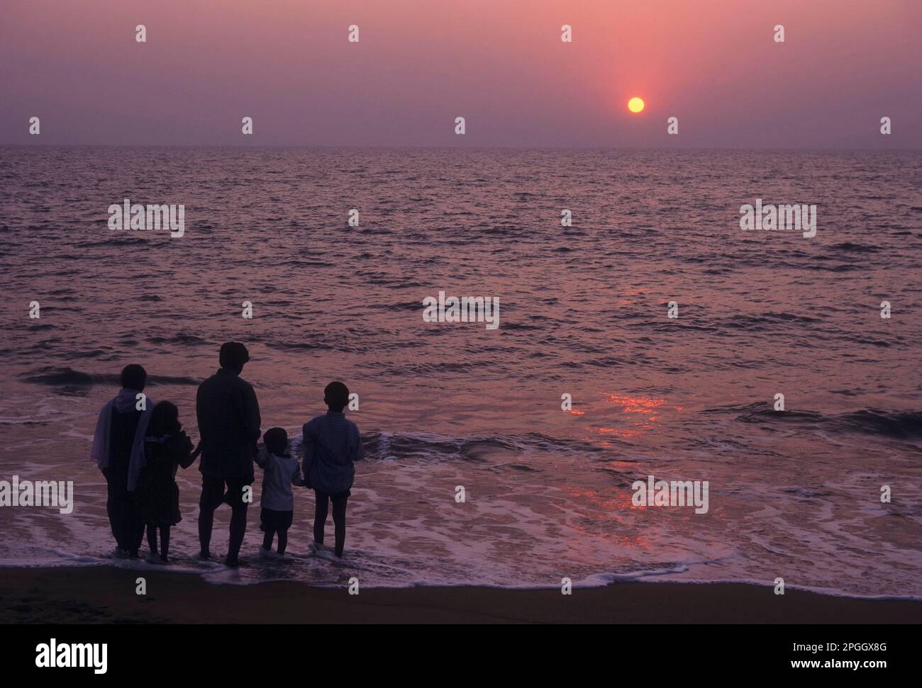 Sunset in Ullal beach near Mangaluru or Mangalore, Karnataka, India ...
