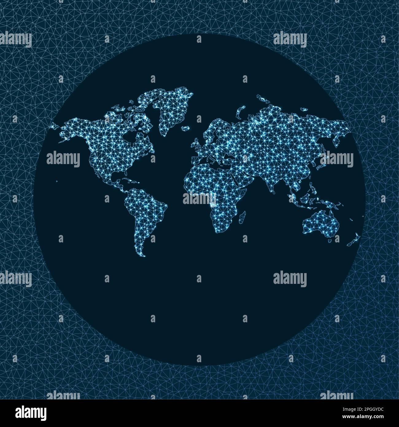 Abstract Telecommunication World Map Van Der Grinten Projection World Network Captivating