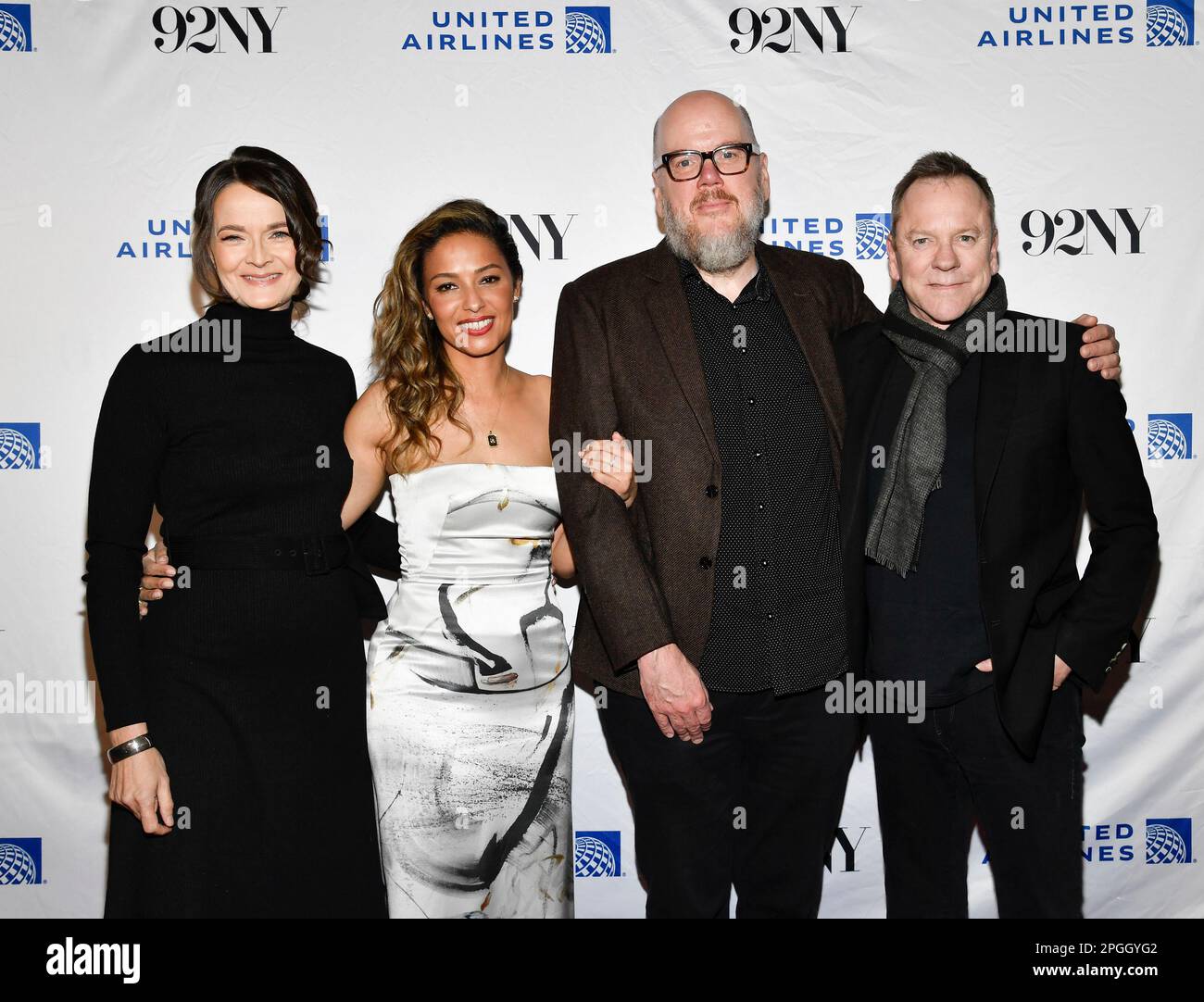 Enid Graham, left, Meta Golding, John Requa and Kiefer Sutherland from ...