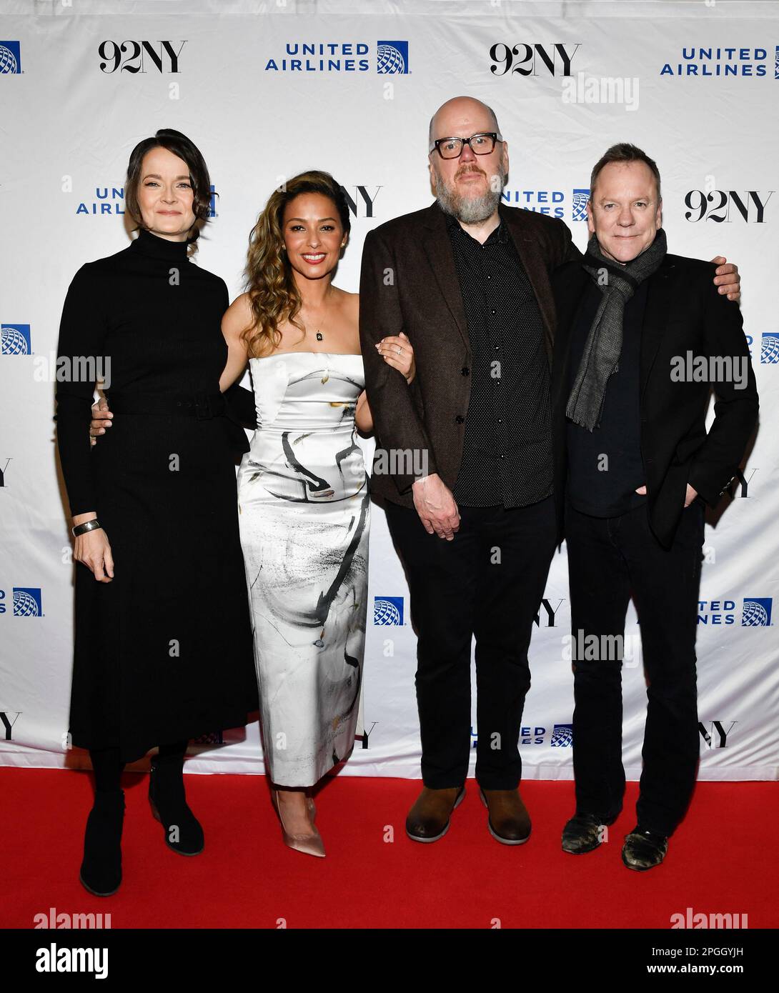 Enid Graham, left, Meta Golding, John Requa and Kiefer Sutherland from ...