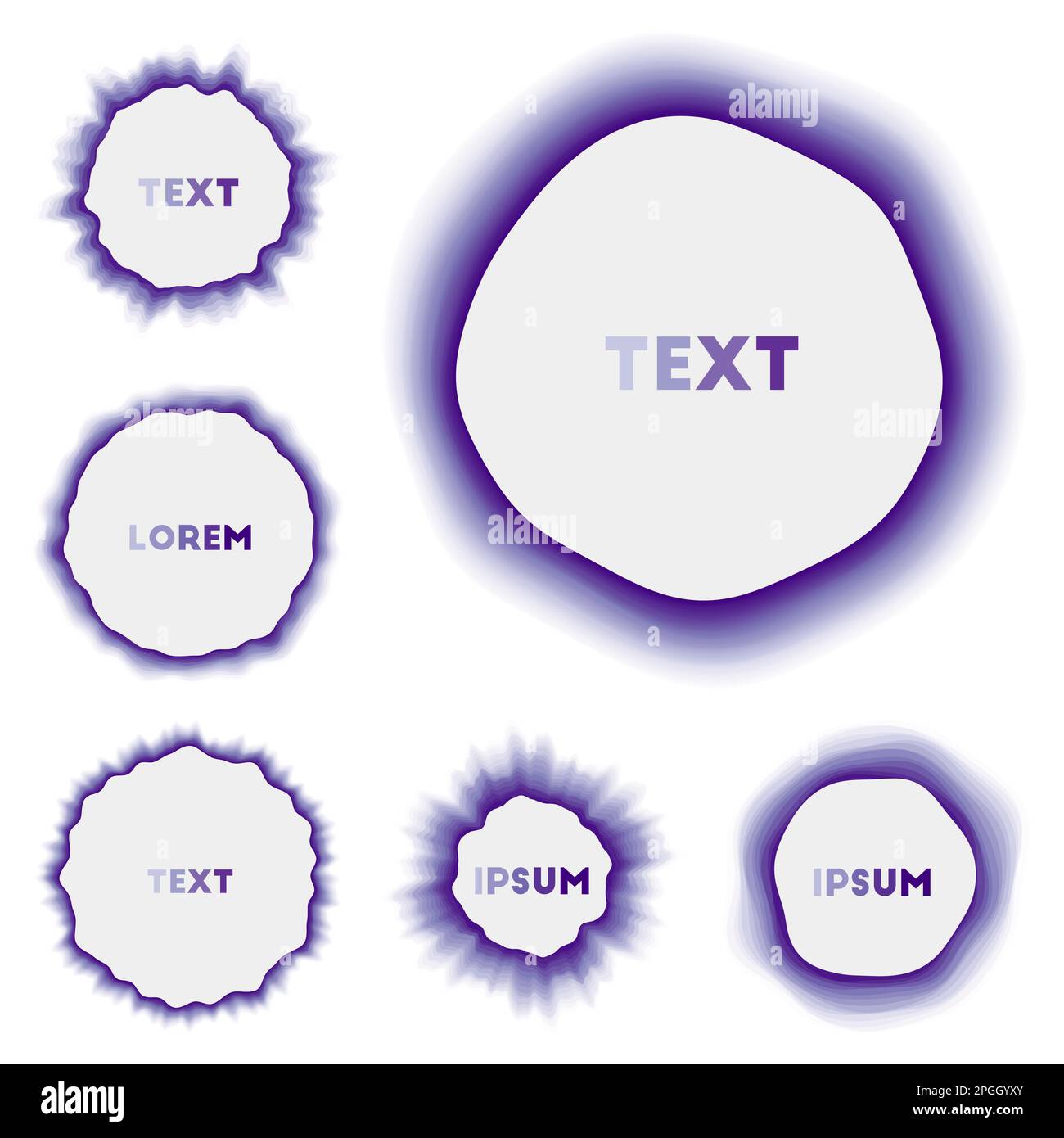 Colorful round banner. Artistic circular backgrounds. Creative vector ...