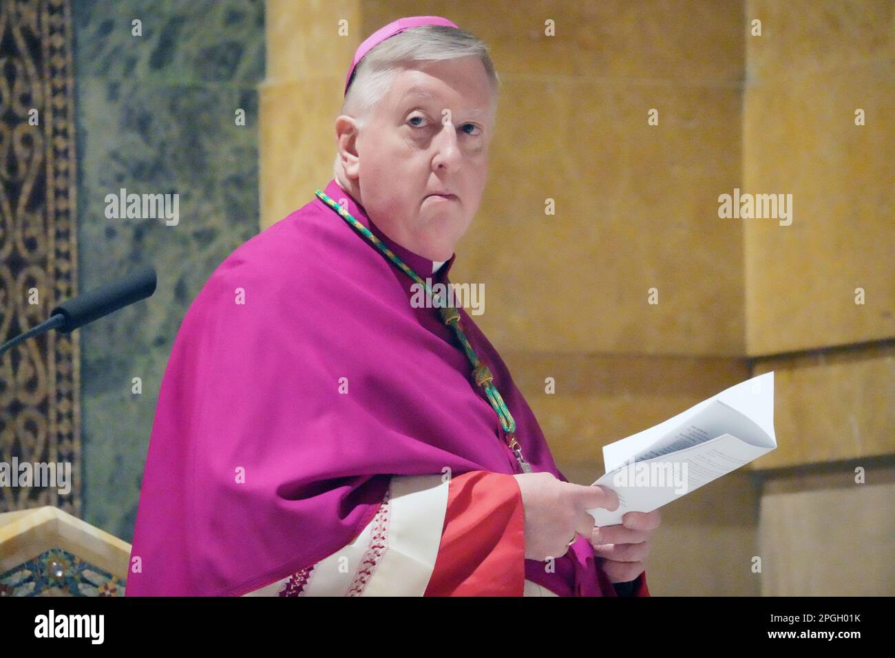 St. Louis, United States. 22nd Mar, 2023. Archbishop Mitchell Rozanski ...