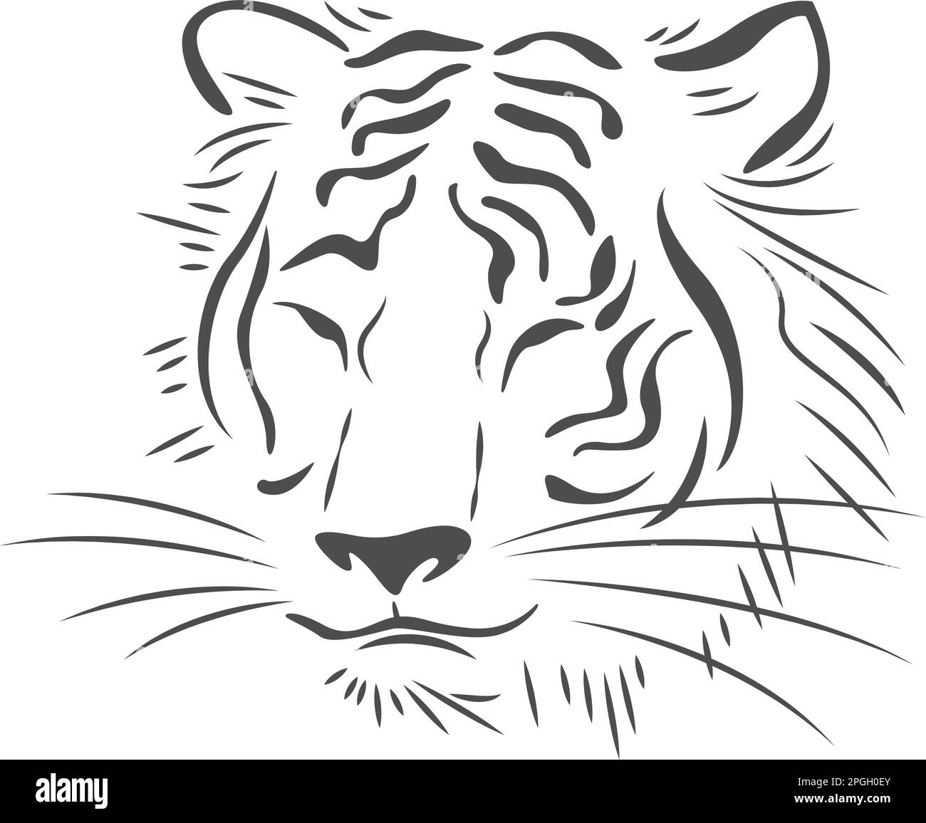 Tiger icon logo design illustration Stock Vector Image & Art - Alamy