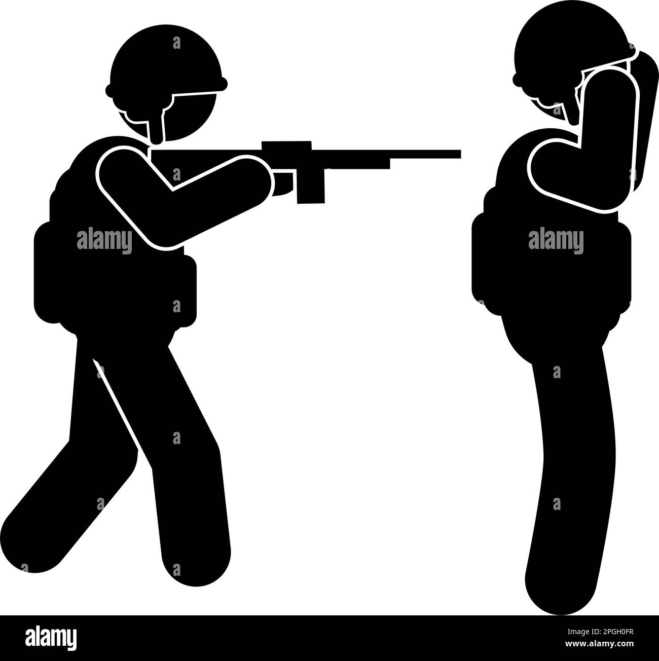 Military vector illustration, Army soldiers, Military silhouettes ,war ...