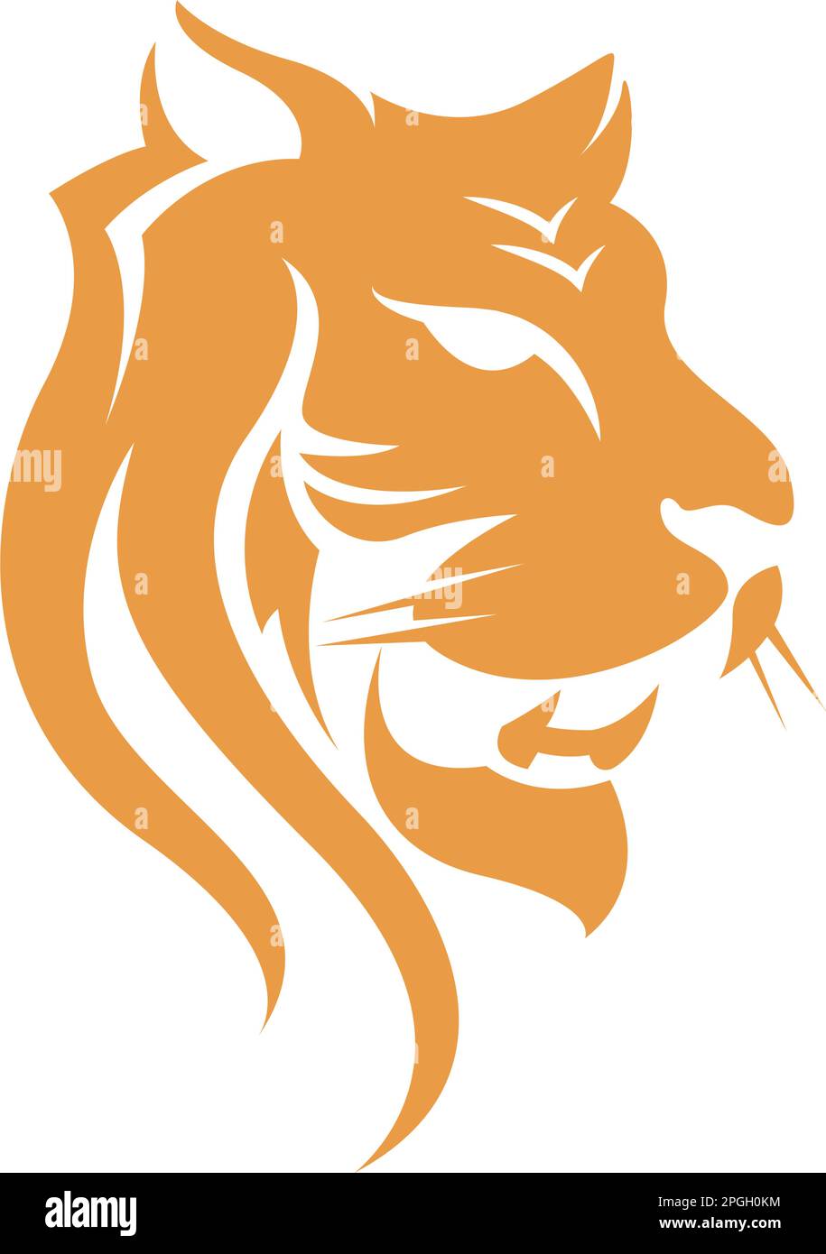 Tiger icon logo design illustration Stock Vector Image & Art - Alamy