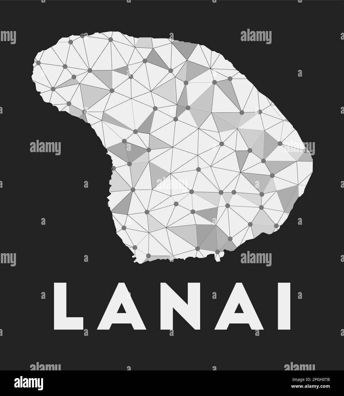Lanai map hi-res stock photography and images - Alamy